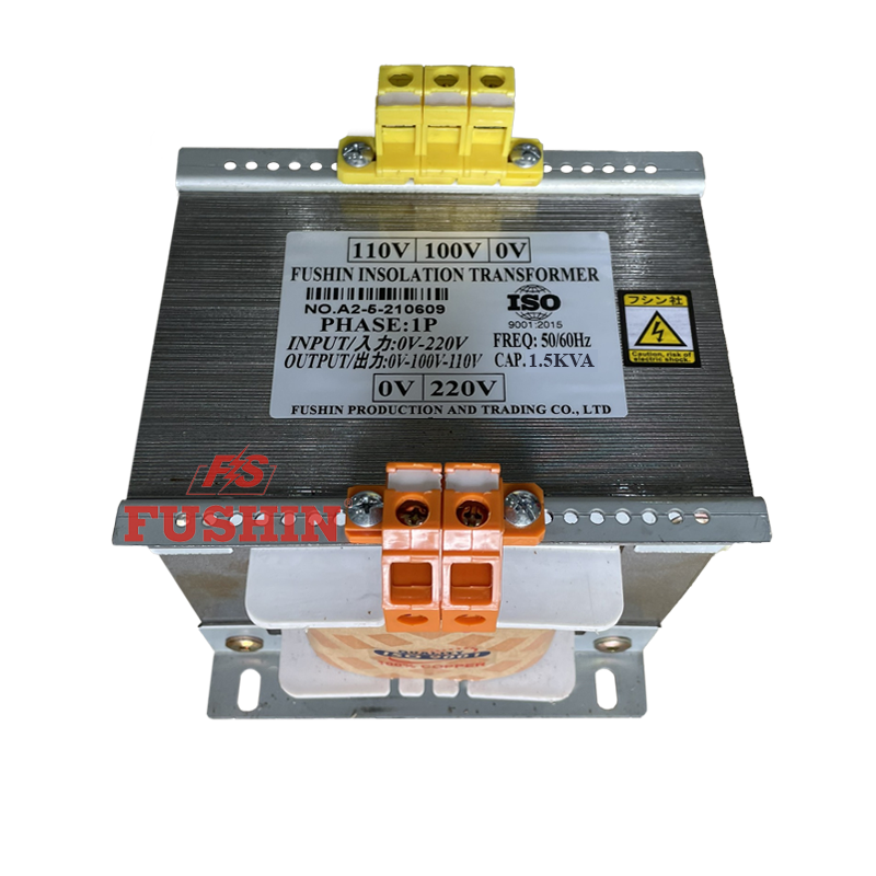 Biến áp tủ điện 1 pha 220V/110V 380V/110V-220V (Trần)